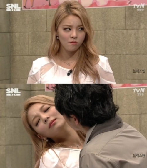 'SNL 코리아' 에일리, '블랙스완' 패러디서 충치역할 '폭소'…EXID 안무로 '반전매력'